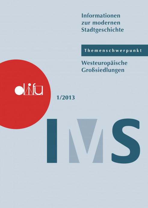 Westeuropäische Großsiedlungen | Deutsches Institut für Urbanistik