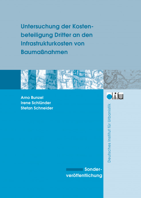 Untersuchung der Kostenbeteiligung Dritter an den Infrastrukturkosten ...